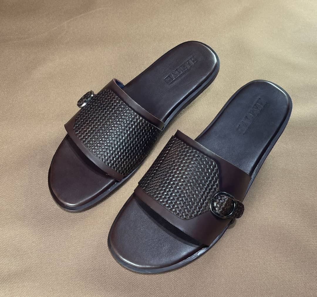 Italian Leather Slippers (Men) - Health And Wealth Mall